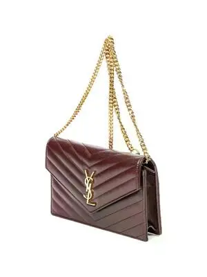 Saint Laurent Cassandre Envelope Crossbody Bag - Red