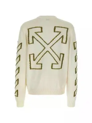 Off-White 3d Diag Outline Sweater - Neutrals