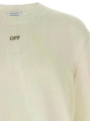 Off-White 3d Diag Outline Sweater - Neutrals