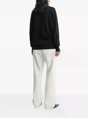 TOTEME Roll-neck Wool Sweater - Black