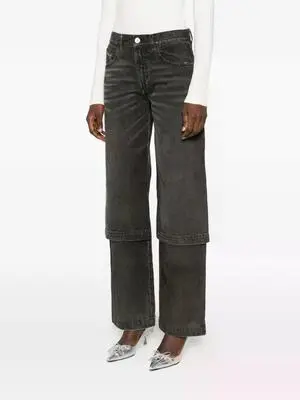 Attico Layered-effect Jeans