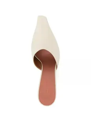 Amina Muaddi 80mm Jamie Mules - Neutrals