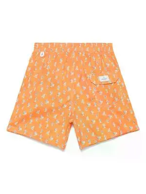 BARBA NAPOLI Printed Swim Shorts