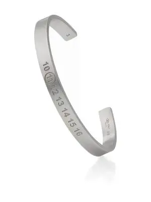 MAISON MARGIELA Number Reference Cuff Bracelet - Silver