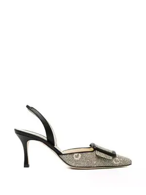 Manolo Blahnik 70mm Mayslibi Slingback Pumps