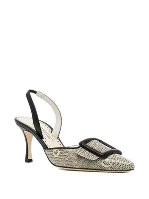 Manolo Blahnik 70mm Mayslibi Slingback Pumps