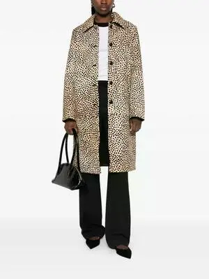 RÓHE Animal-print Single-breasted Coat
