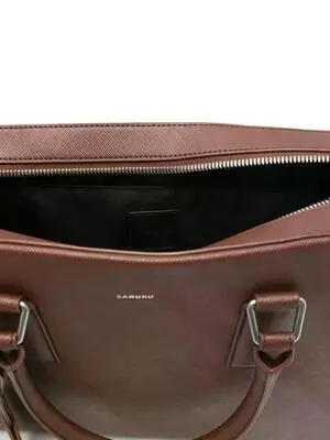 Sandro Top Handle Laptop Bag - Brown