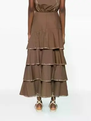 Sandro Midi Crystal-embellished A-line Skirt