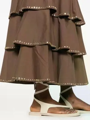 Sandro Midi Crystal-embellished A-line Skirt
