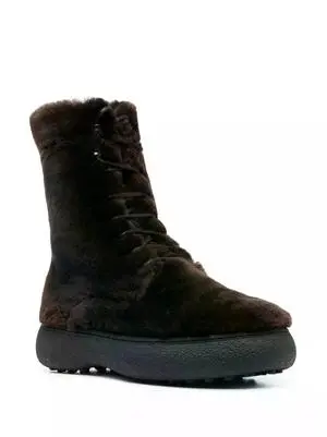 TOD'S Lace-up Ankle Boots - Brown