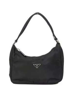 Prada Mini Hobo Logo-plaque Shoulder Bag