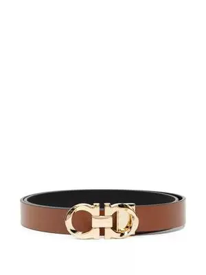 FERRAGAMO Gancini Belt - Brown