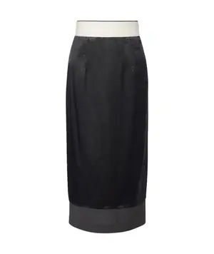 RÓHE Inside-out Midi Skirt - Black