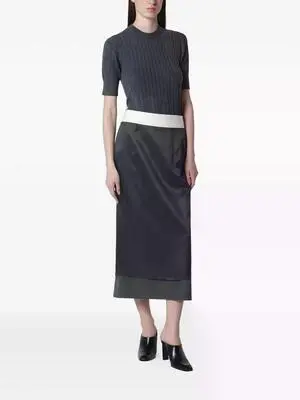 RÓHE Inside-out Midi Skirt - Black