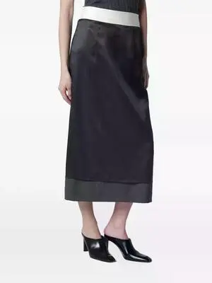 RÓHE Inside-out Midi Skirt - Black