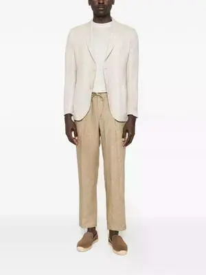 BRIGLIA 1949 Drawstring Trousers - Neutrals