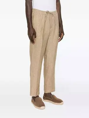 BRIGLIA 1949 Drawstring Trousers - Neutrals
