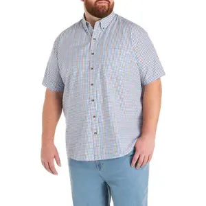 HARBOR BAY BY DXL Big & Tall Easy-care Large Plaid Sport Shirt - Multi