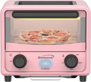 BRENTWOOD Mini Toaster Oven - Pink