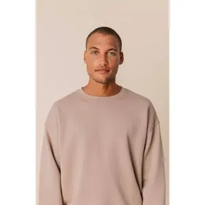 OCIO Organic Cotton Teddy Oversized Crewneck - Fawn