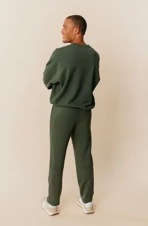 OCIO Organic Cotton Teddy Oversized Crewneck - Spruce