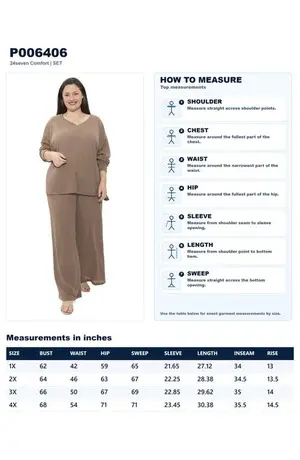 24SEVEN COMFORT APPAREL V-neck Waffle Knit Lounge Set - Wine