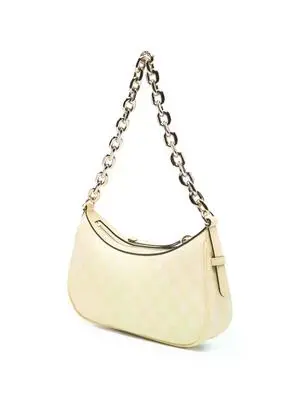 Gucci Gg-pattern Shoulder Bag With Chain Strap - Yellow
