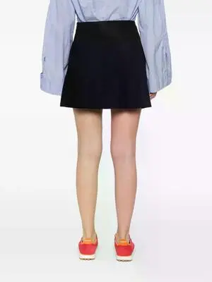 A.p.c. Pleated Mini Skirt - Blue
