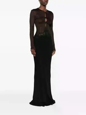 Christopher Esber Lace-detail Maxi Dress - Black