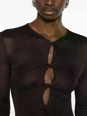 Christopher Esber Lace-detail Maxi Dress - Black