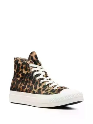 CONVERSE First String Chuck Taylor All Star Leopard-print Sneakers