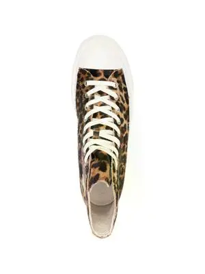 CONVERSE First String Chuck Taylor All Star Leopard-print Sneakers