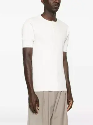 LEMAIRE Henley Ribbed Top