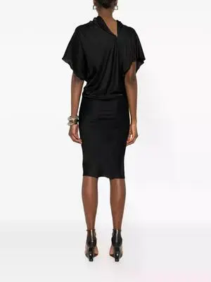 Rick Owens Draped Midi Dress