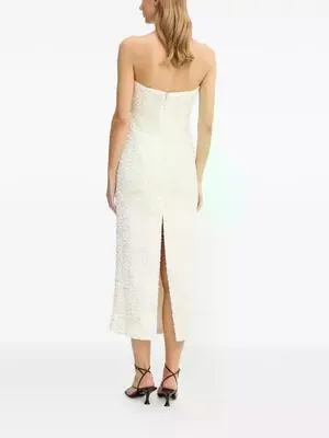 Bardot Cut-out Midi Dress - White