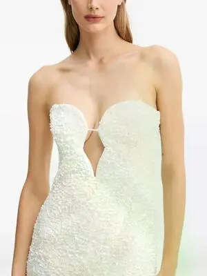 Bardot Cut-out Midi Dress - White