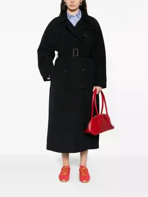 A.p.c. Belted Double-breasted Trench Coat - Blue