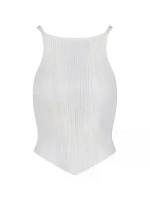 COURREGES Pointed-hem Top