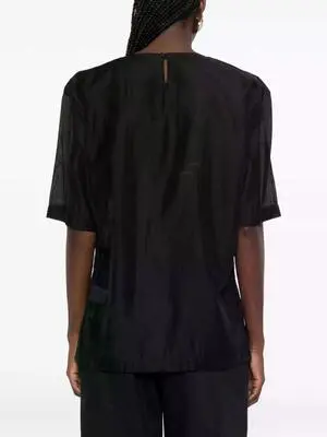 THELATEST Dean Short-sleeve Blouse - Black