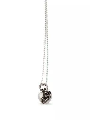 Chrome Hearts Heart-pendant Necklace - Silver
