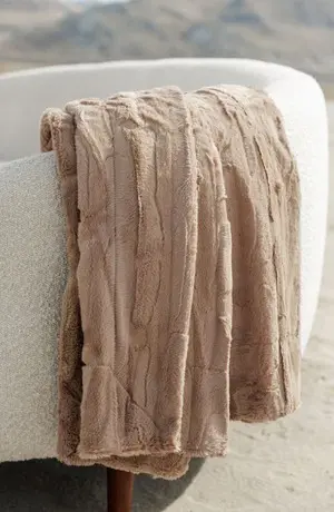 MINKY COUTURE Sorbet Milk Chocolate Blanket