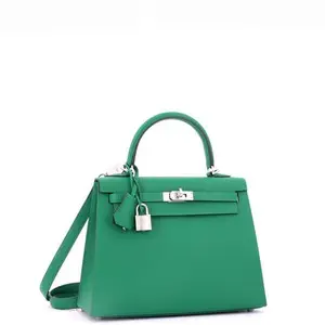 Hermès Kelly Handbag Green Epsom 25
