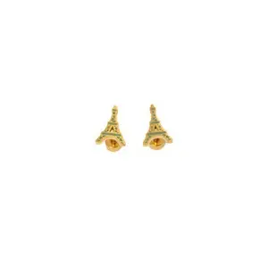 PIP POP Eiffel Tower Stud Earrings - Gold