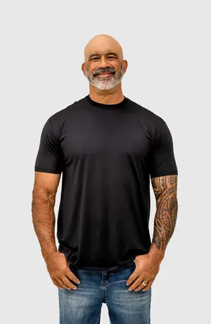 EPIC FITS Active Tech Crew Neck T-shirt - Black