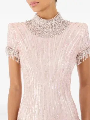 Jenny Packham Madeleine Beaded Maxi Gown - Fox Coral