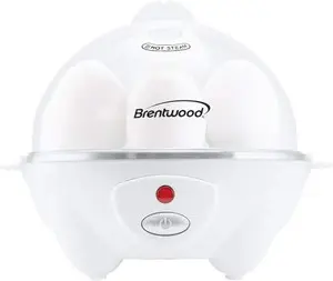 BRENTWOOD 7 Egg Cooker/steamer - White
