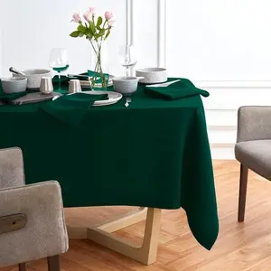 SOLINO HOME Linen Tableclothsonoma Green