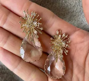 ERIN MCDERMOTT JEWELRY Quartz Dangle Drop Earrings