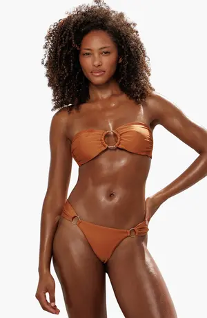 BEACH BUNNY Shell Love Tango Bottom - Rust